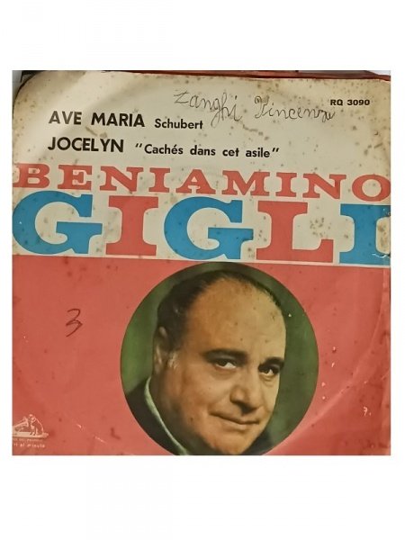 Vinile 45 Giri Beniamino Gigli, Jocelyn / Ave Maria